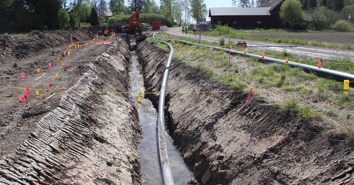 Nu blir 31 kilometer vattenledning verklighet