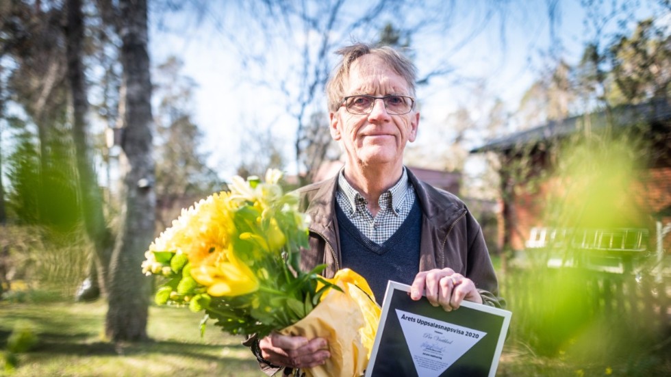 Han vann årets snapsvisetävling med vers om handsprit