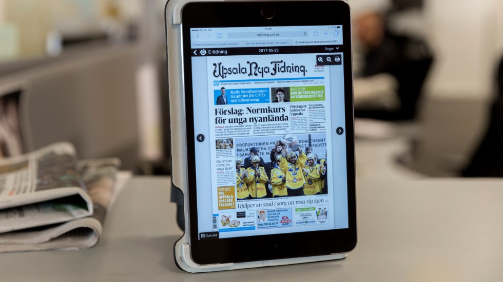 Ingen papperstidning i dag – läs UNT som e-tidning här