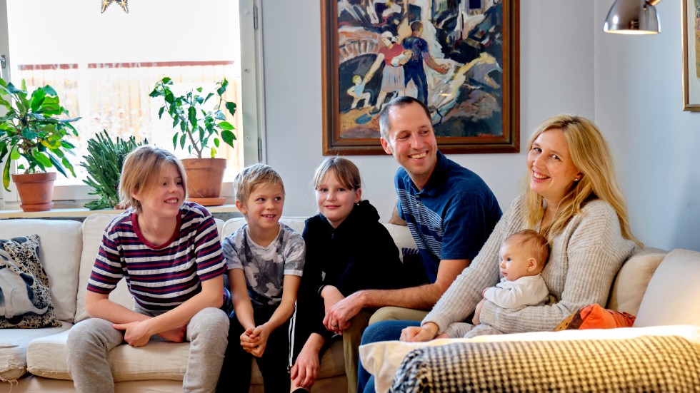 Mycket familj hemma hos Erik Pelling