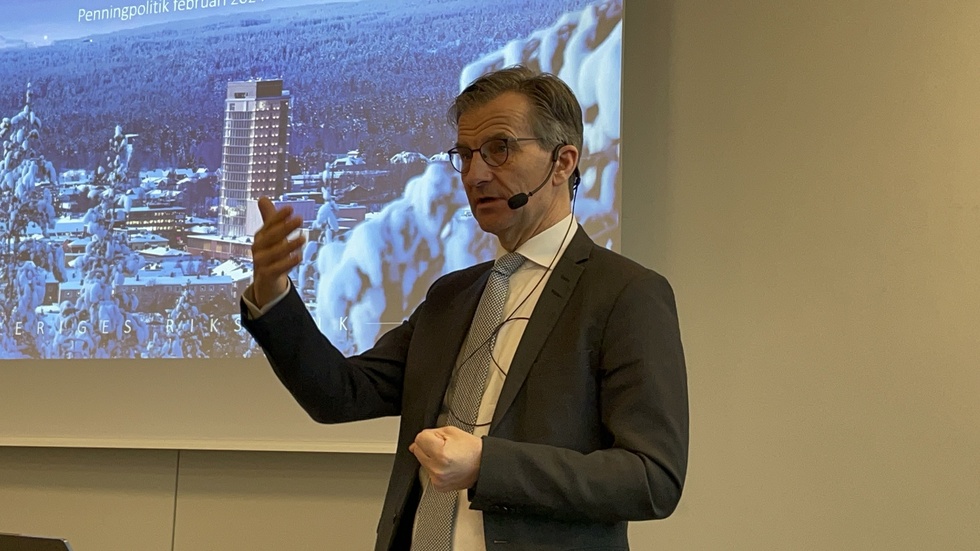 Riksbankschefen besöker Skellefteå: "Det byggs ingenting"