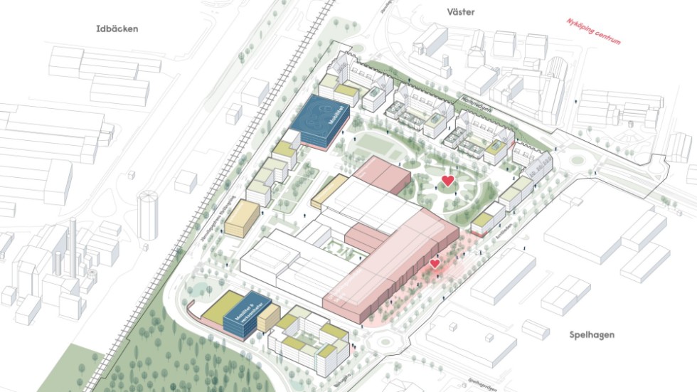 Här planeras för helt ny stadsdel 500 bostäder Skola Åttavåningshus Ny ...