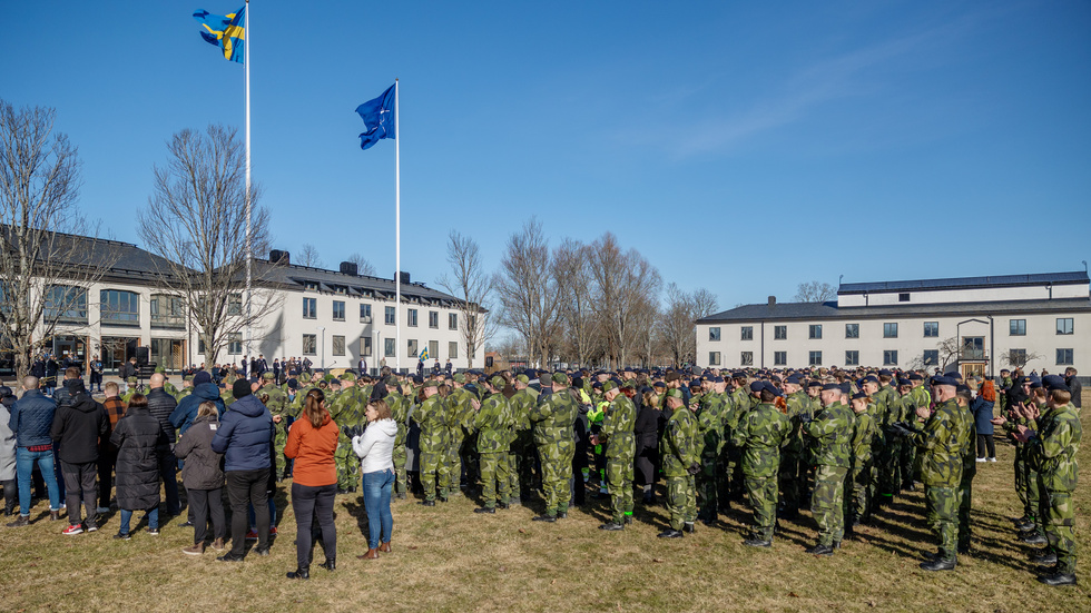 Nu vajar Natoflaggan i Uppsala: "Vi är redo"