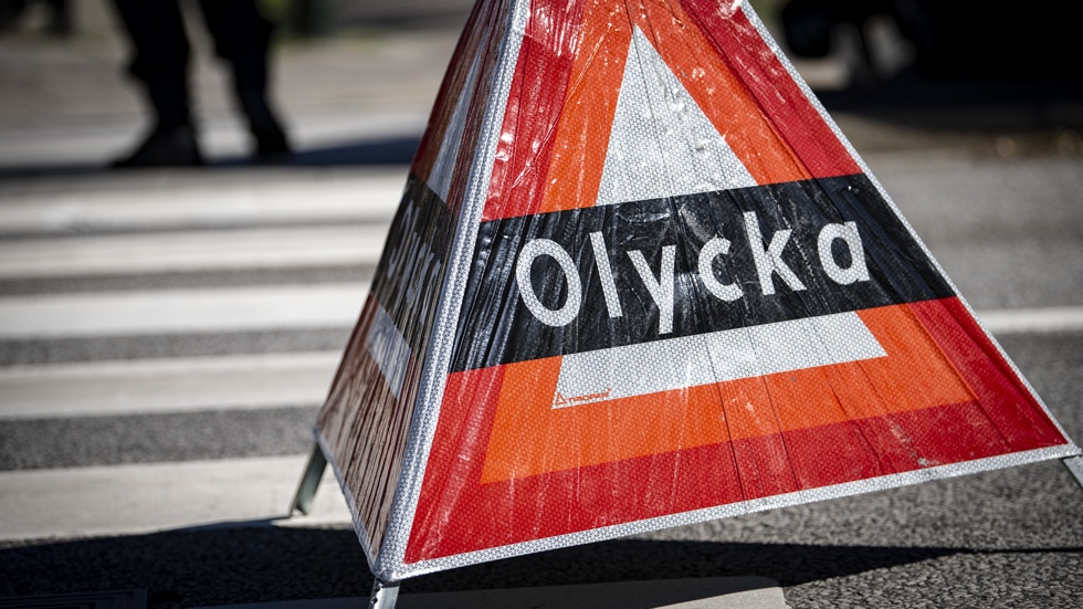 Trafikolycka I Centrala Boden Polis Har Varit På Plats