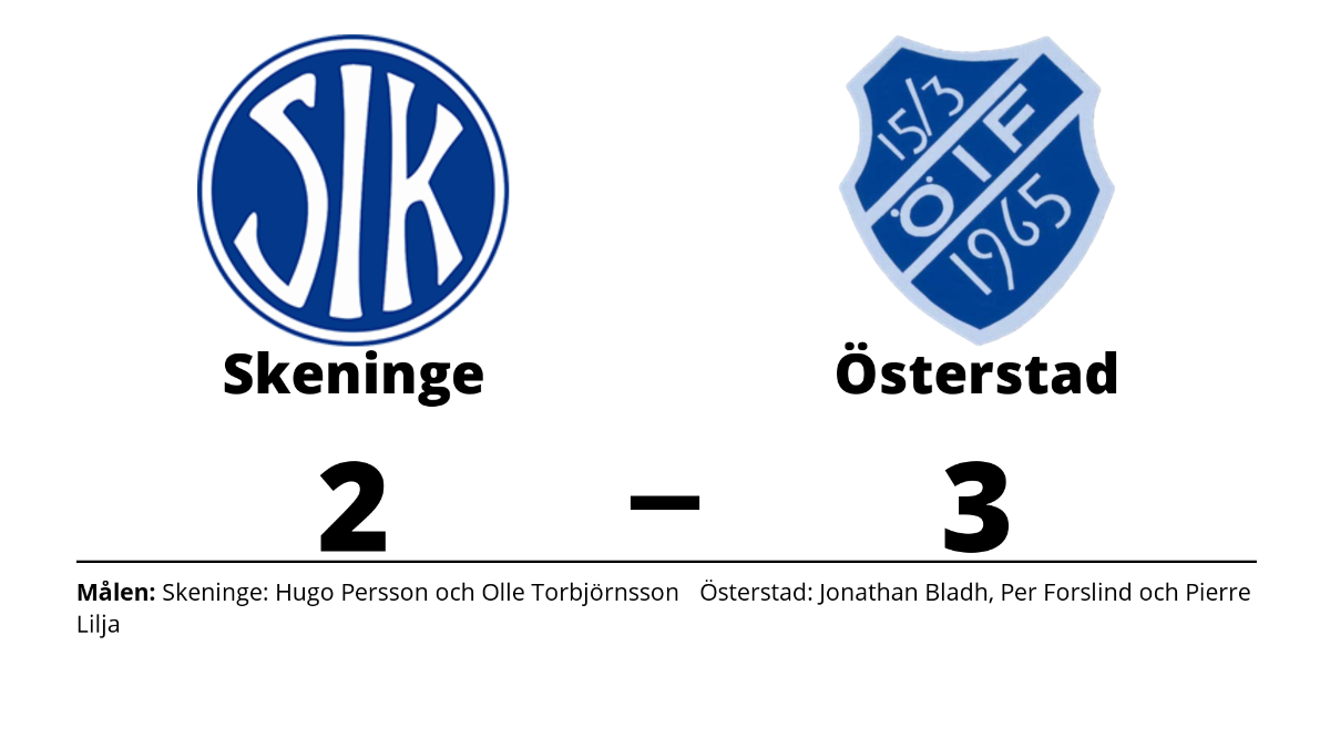 Hugo Persson och Olle Torbjörnsson målskyttar när Skeninge förlorade