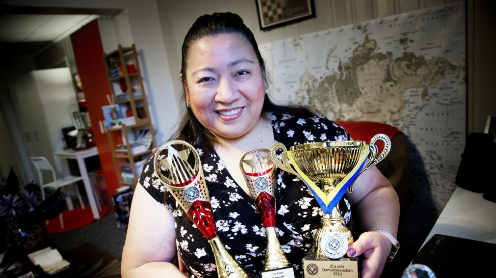 Christine började spela schack när hon var 4 • Nu vinner hon ...