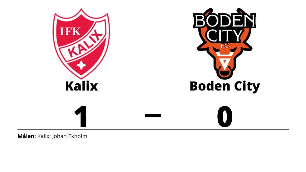 Johan Ekholm matchhjälte för Kalix hemma mot Boden City