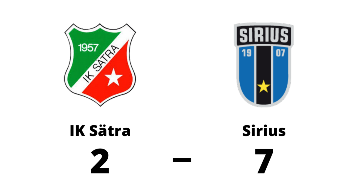 Sirius tog klar seger mot IK Sätra