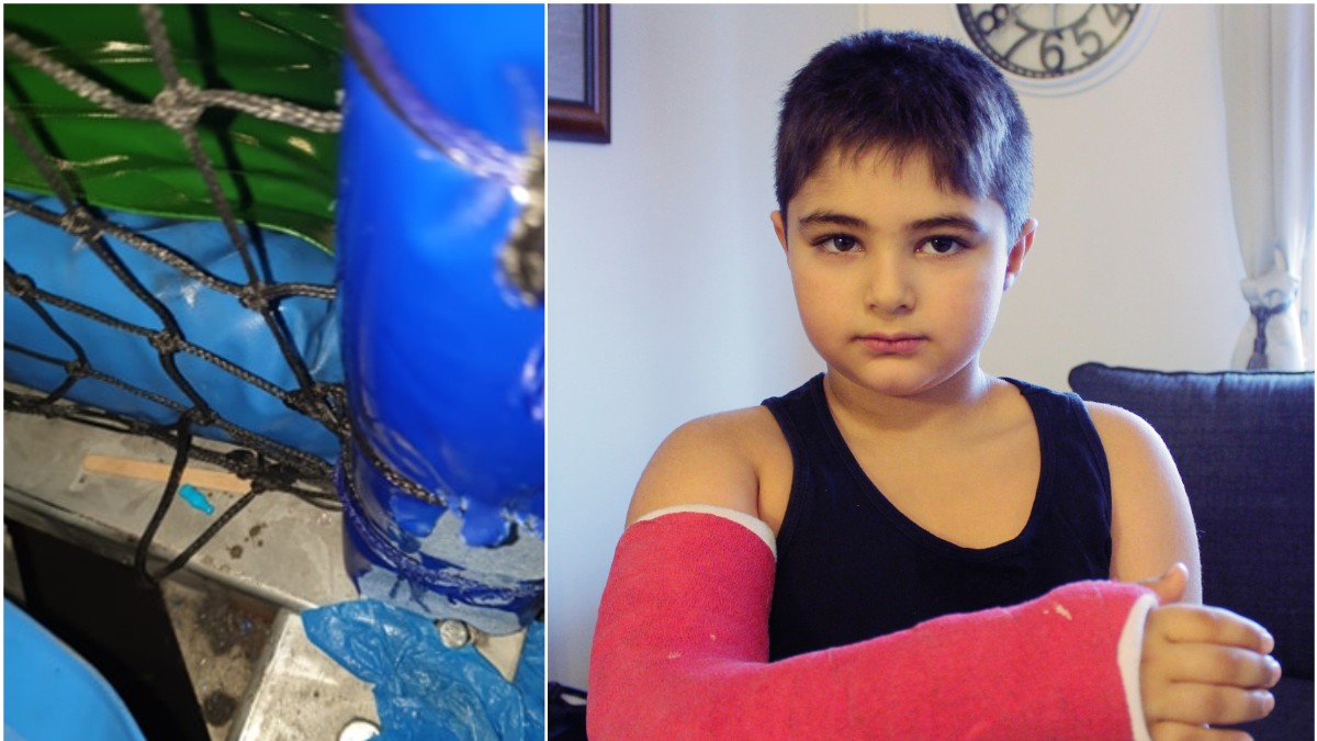 George, 7, skadades svårt på leklandet – som måste böta en halv miljon ...