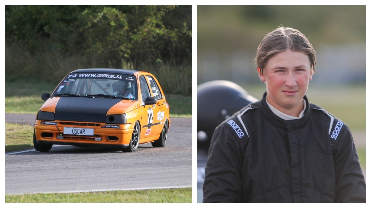Från gokart till racingbil – 15-årige Oscar kör för totalseger: "Inte ...