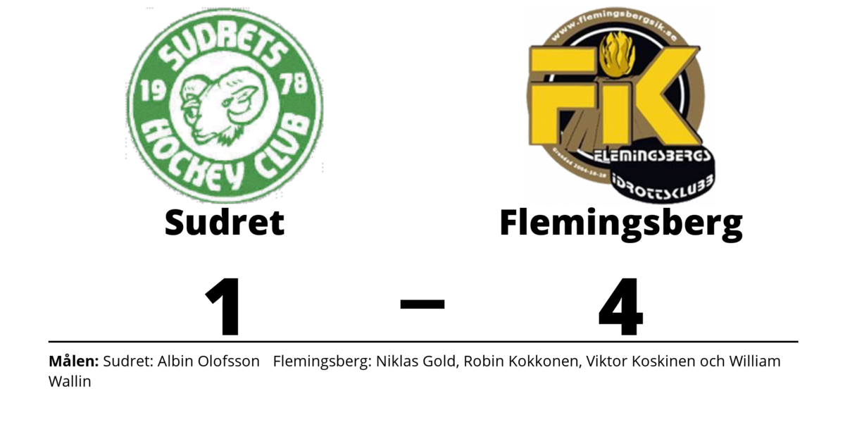 Albin Olofsson enda målskytt när Sudret föll