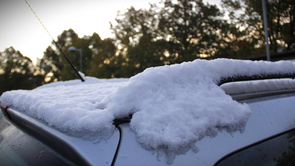 Årets första snö över Uppsala – så blir vädret till helgen