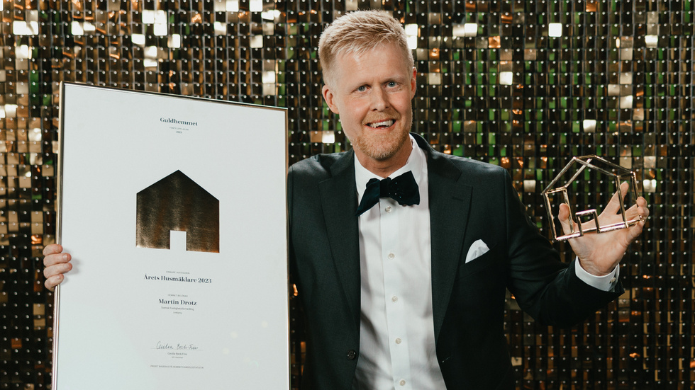 Martin sålde 85 hus – prisas som Årets husmäklare