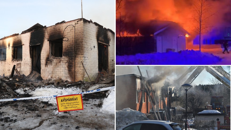 Flera stora bränder i Västerbotten på sistone