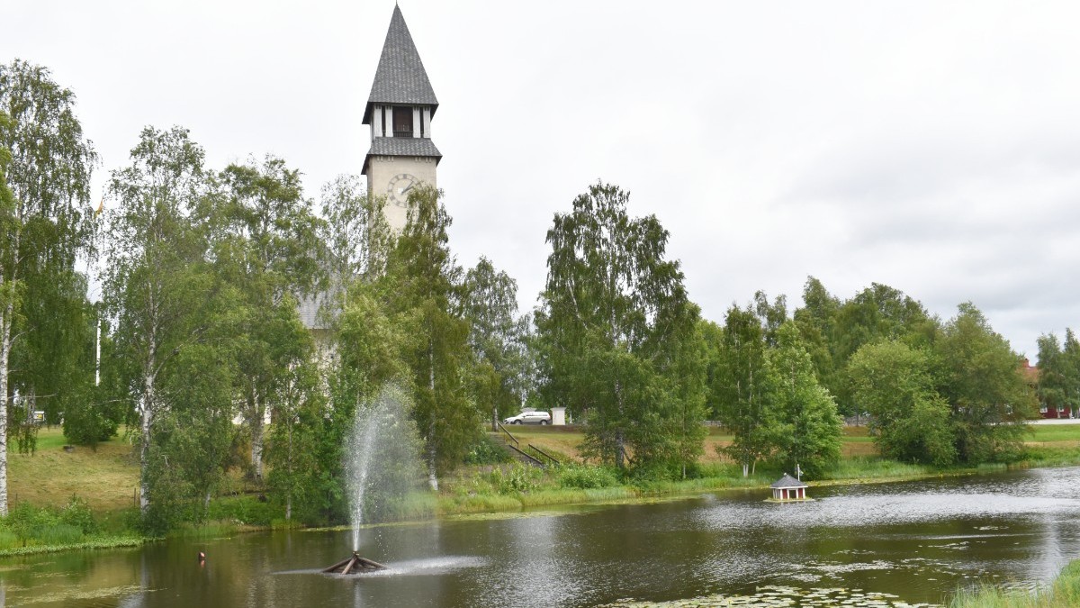 Både klassisk och nybyggd park finns i Burträsk