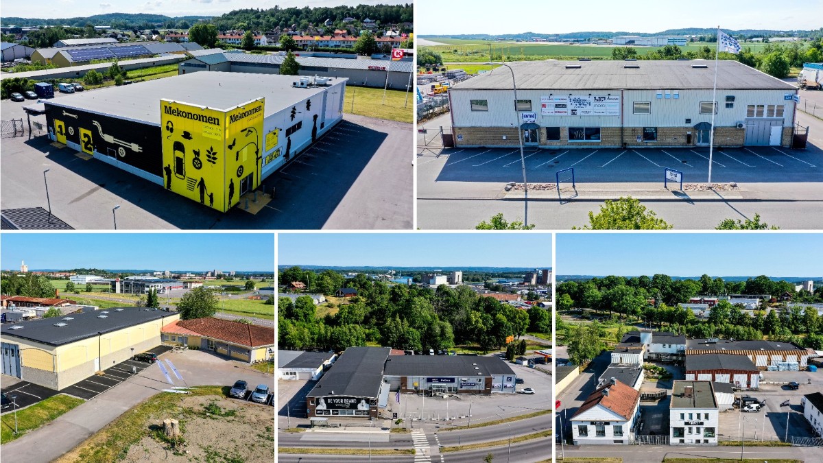 Fem kommersiella fastigheter byter ägare