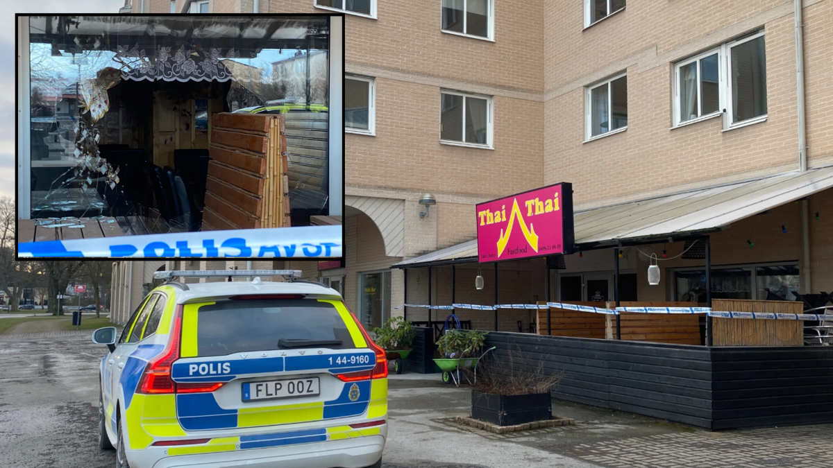Inbrott på restaurang i Visby – platsen avspärrad