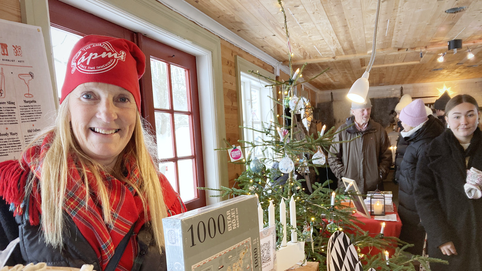 Snön lockade folk och skapade julmagi på Warfsholm