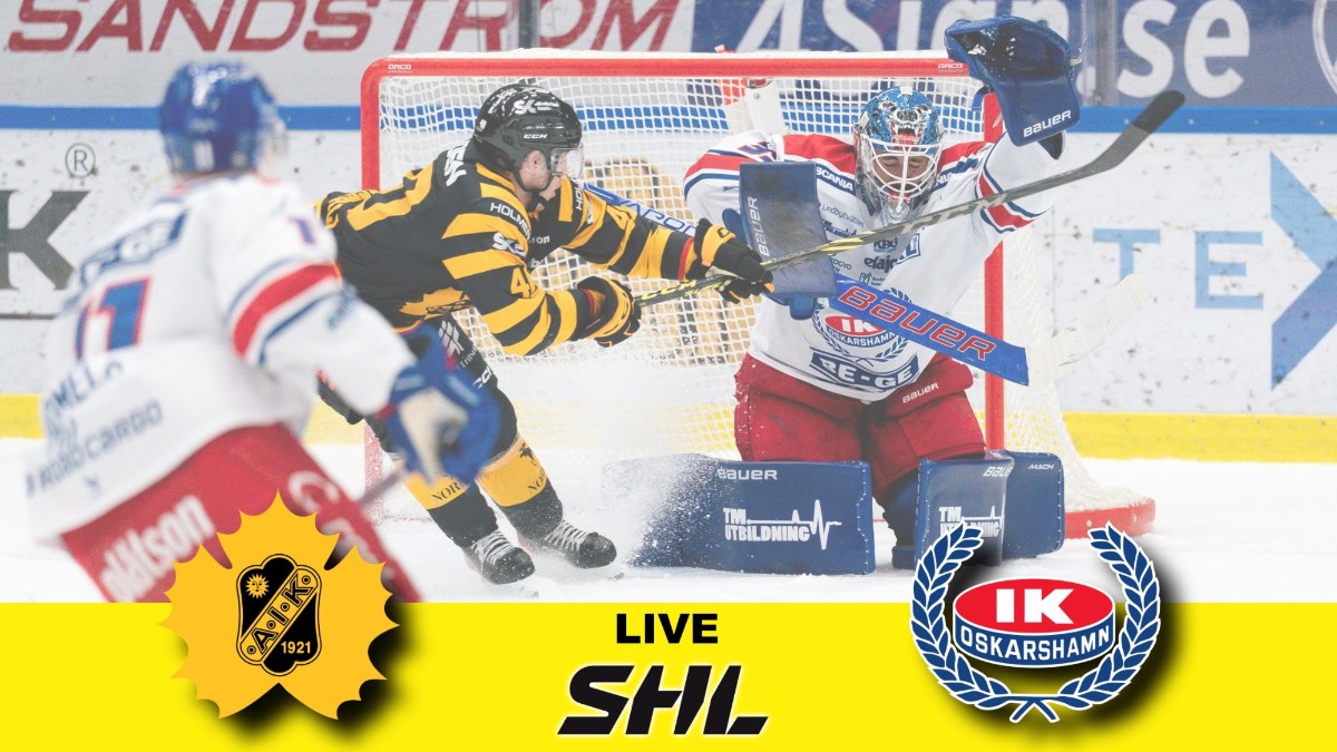 LIVE: SHL:s målfarligaste lag möts – följ matchen mellan AIK och Oskarshamn