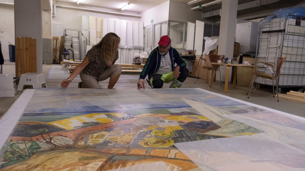 Efter mirakulösa räddningsaktionen – hotade väggmålningen snart ...