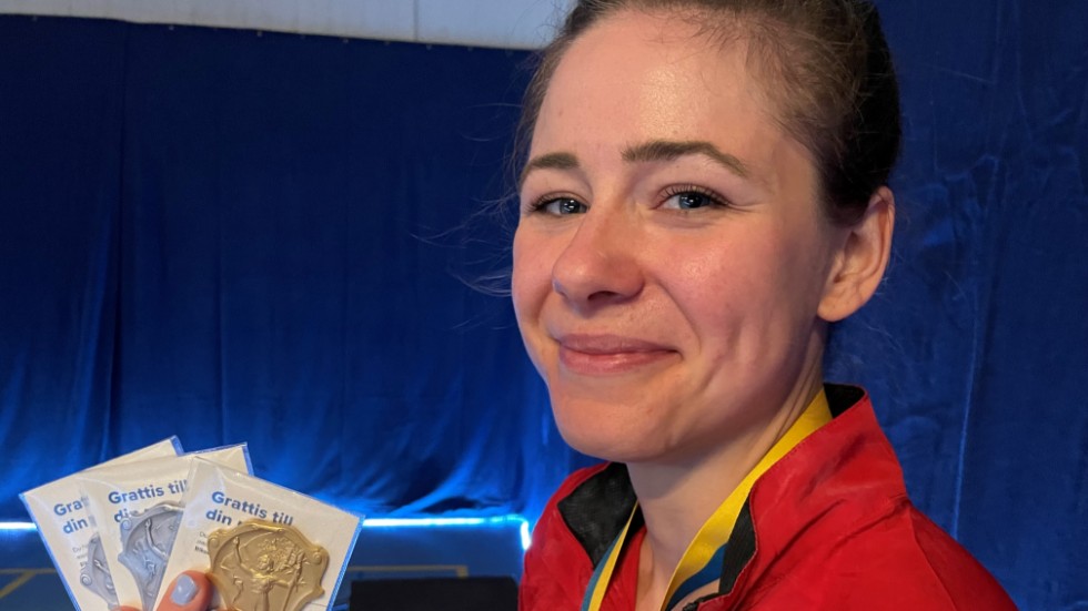 Medaljregn över Visby AK när SM avgörs i Södervärnshallen