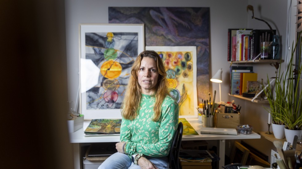 Sävastkonstnären: "Jag känner mig besjälad av Hilmas konst när jag målar"