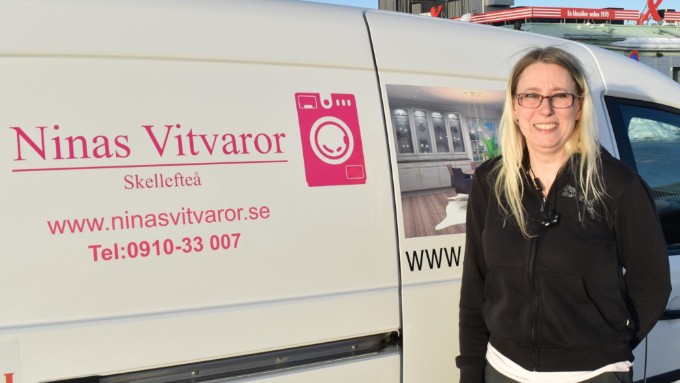 Nina i Skellefteå startade sitt egna vitvaruföretag