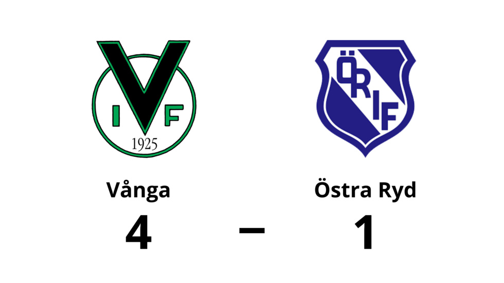 Seger för Vånga hemma mot Östra Ryd