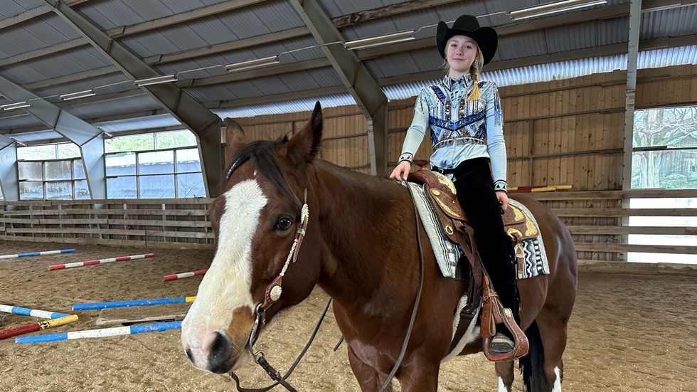 Ellen rider häst som är rankad som en av de bästa i världen