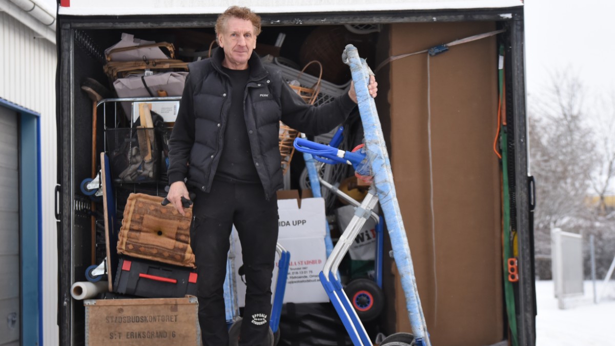 Han är Sveriges äldsta (?) flyttgubbe: ”Siktar på 80”