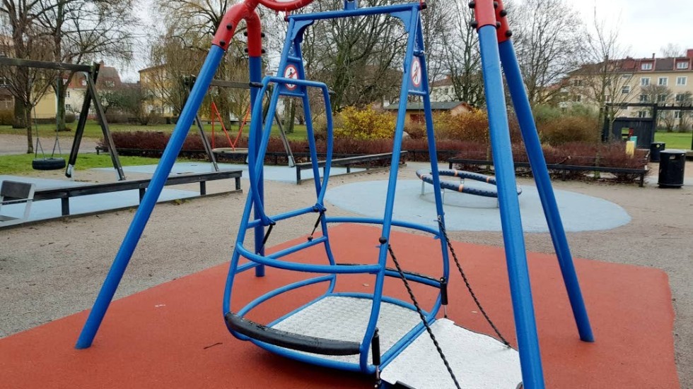 Här är parkens nya gunga