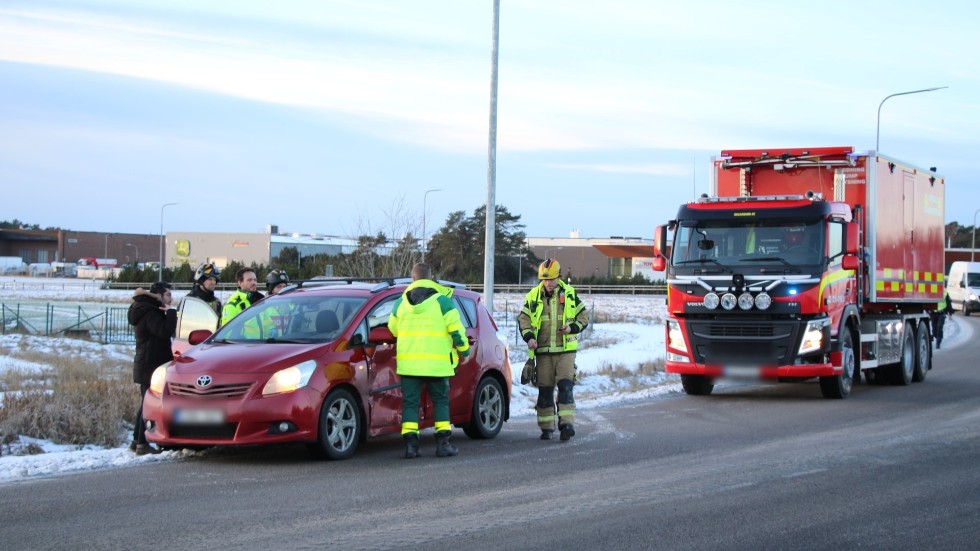Trafikolycka i Fyrislund – två bilar kolliderade