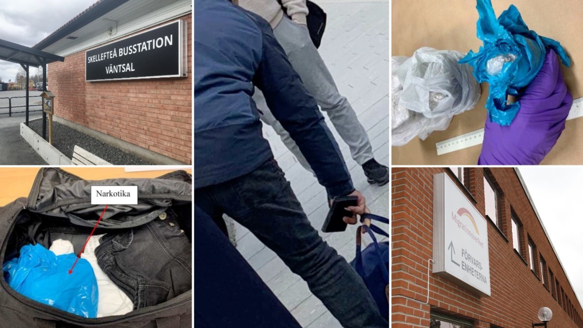 Efterlyst Rymling Greps I Skellefteå • Polisens Fynd I Mannens Väska