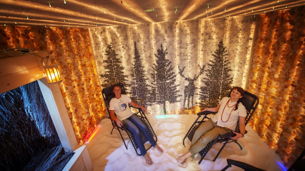 Rummet fullt med tonvis av salt – här är Sörmlands enda saltspa