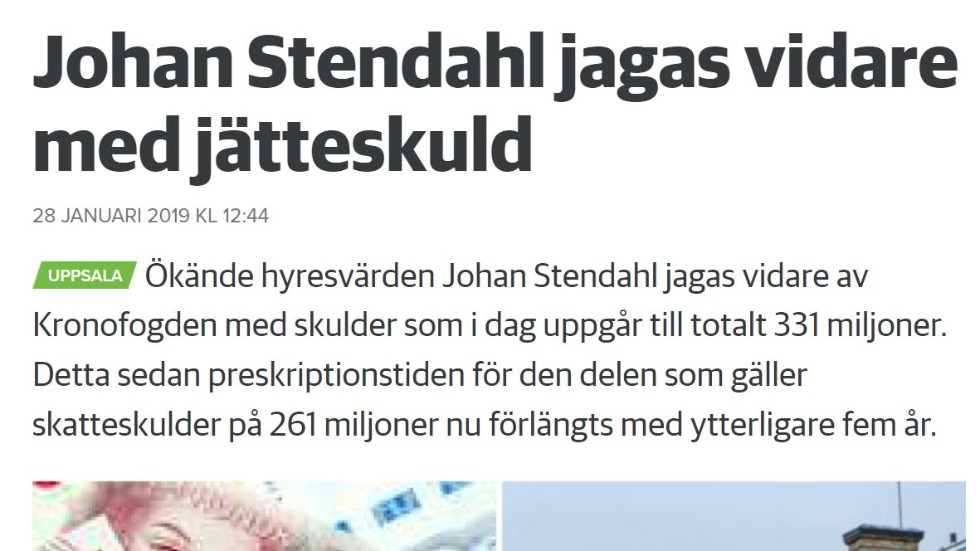 Stendahl om skulden på 338 miljoner: "Felaktig" • Utsedd till en av landets sämsta hyresvärdar