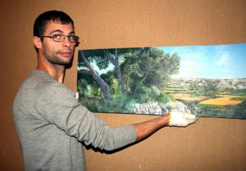 Måleri om den patologiske turisten Albert Dada