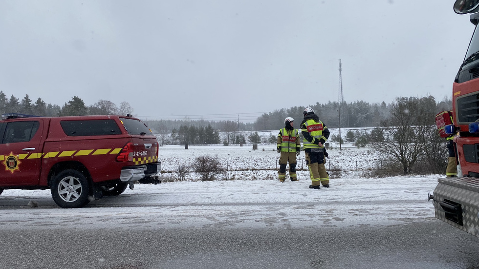 Olycka på E20 – ett körfält blockerades