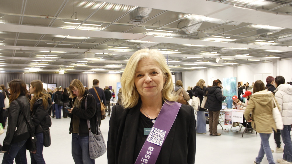 Nobben – på jobbmässan: "Kommer dö av svett"