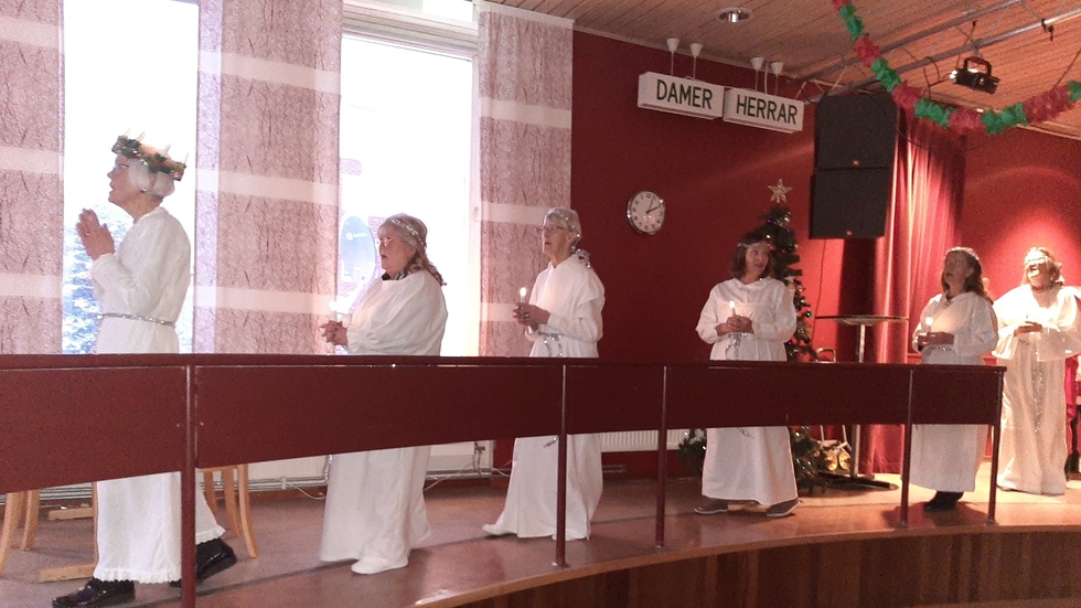 Luciafika med sång och underhållning
