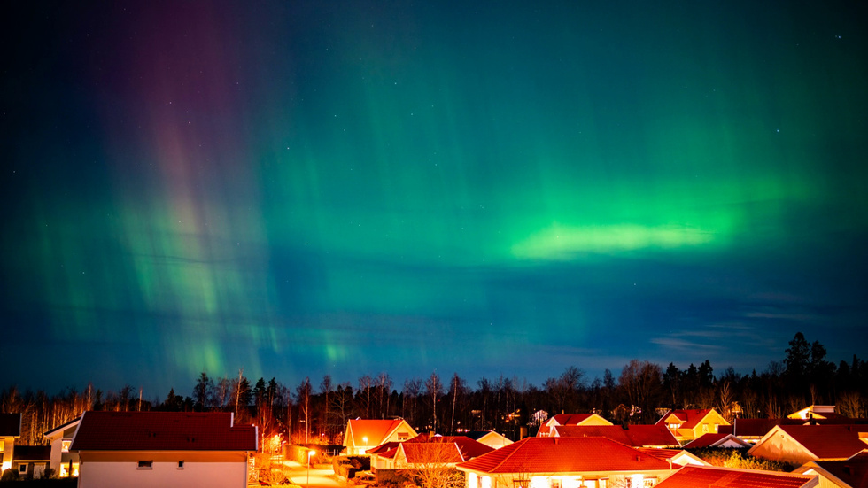 Ljusfenomenet på östgötska himlen fångades på video