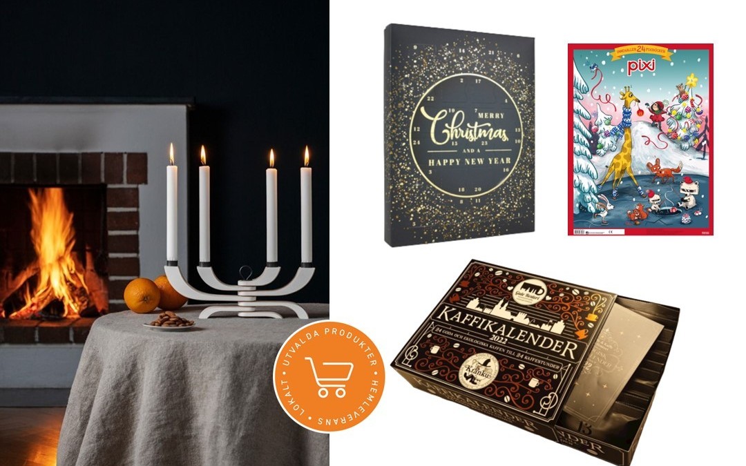 Ladda för advent med adventskalender och ny ljusstake