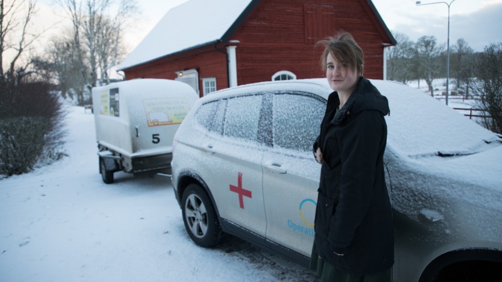 Tilde, 30, lämnade allt i Linköping – jobbar vid fronten