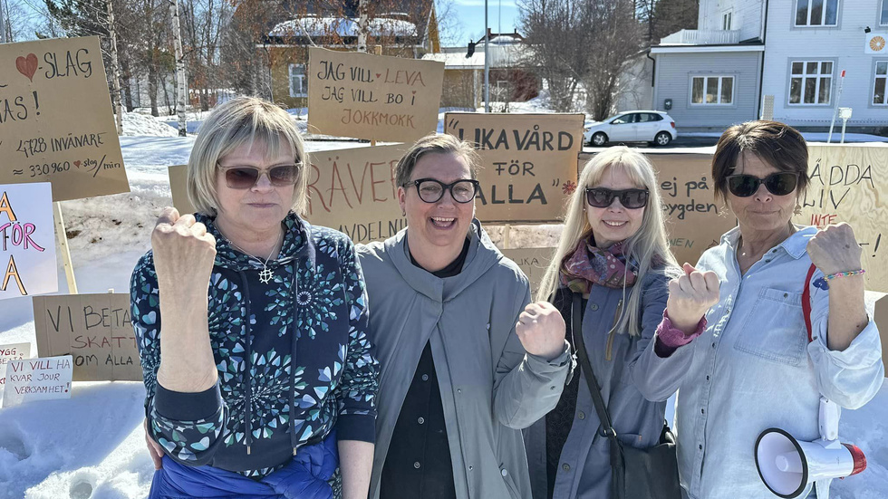 Fortsatta protester på första maj mot Region Norrbotten