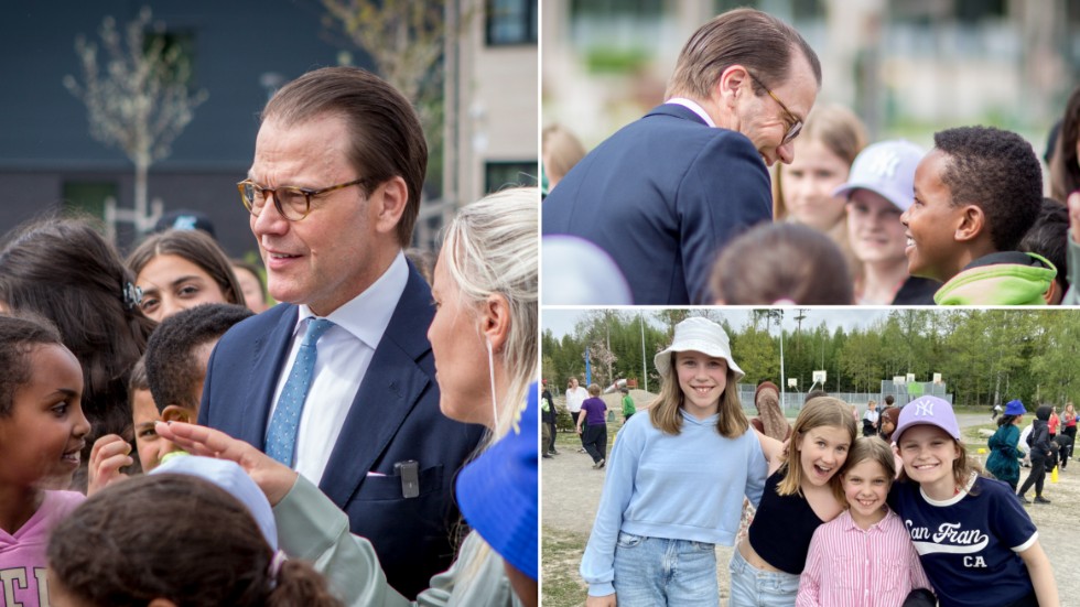 Fick kungligt besök på skolgården