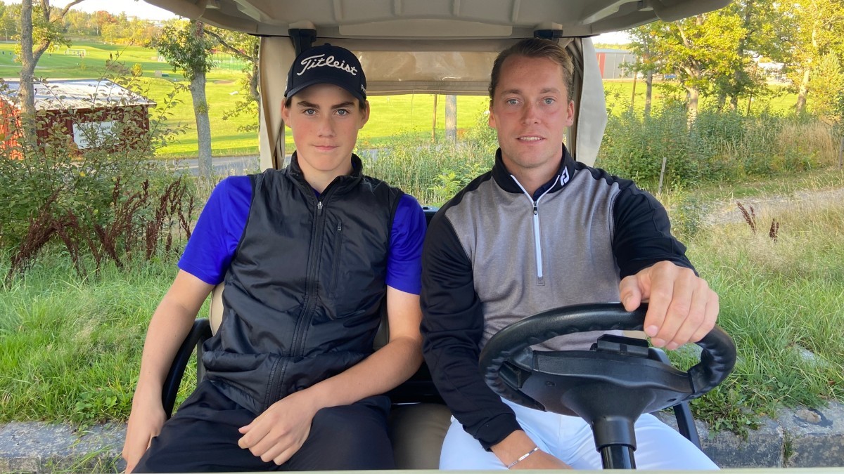 Han ska göra en resa mot toppen – 14-åriga golfaren Oscar Jonsvreten ...