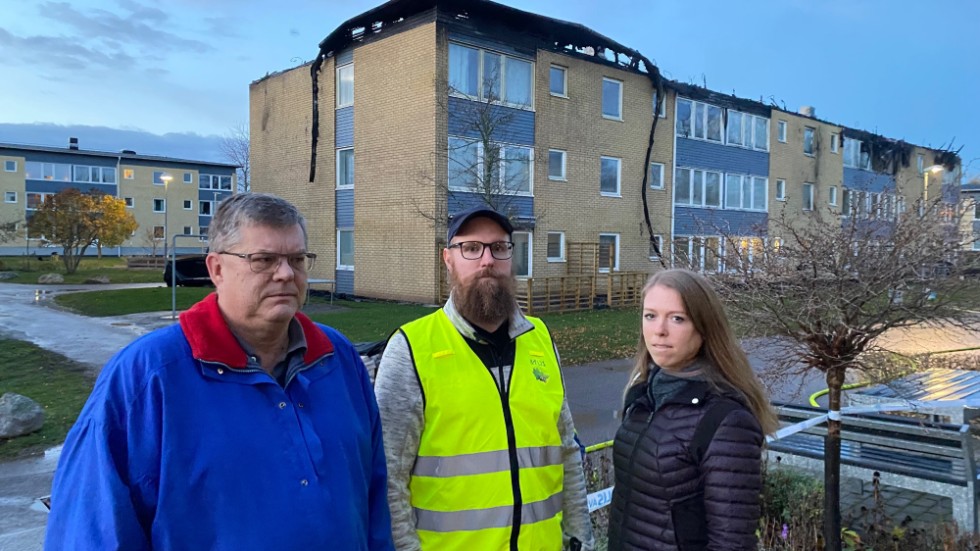 Brand med öppna lågor uppstod – knappt två timmar efter att ...