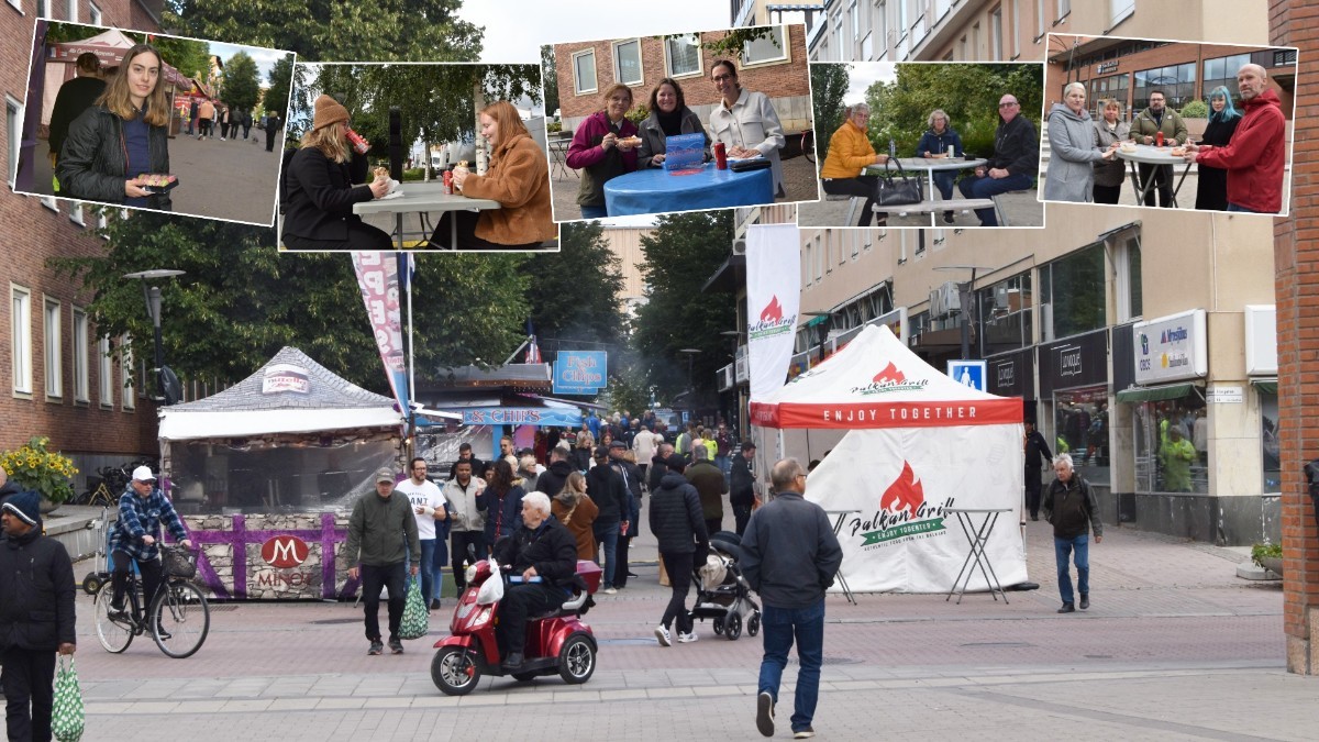 Vimmelbilder från matmarknaden i Skellefteå – se vilka som besökte den ...