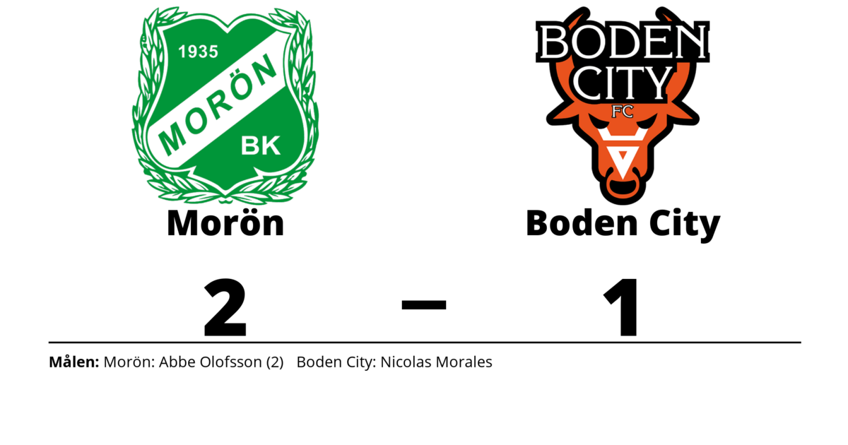 Morön äntligen segrare igen