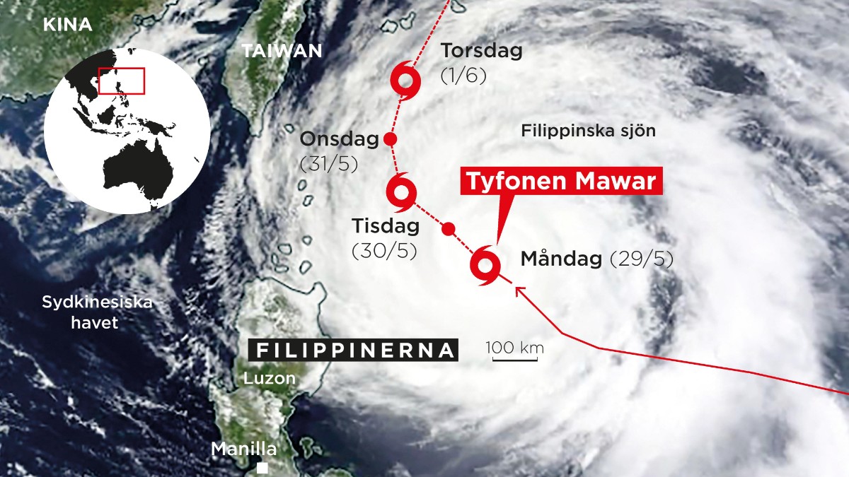 Supertyfon väntas slå till mot Filippinerna