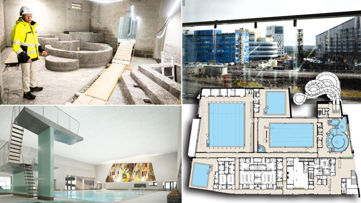 Nya badhuset – häng med in i det spektakulära bygget Hopptorn Relax ...